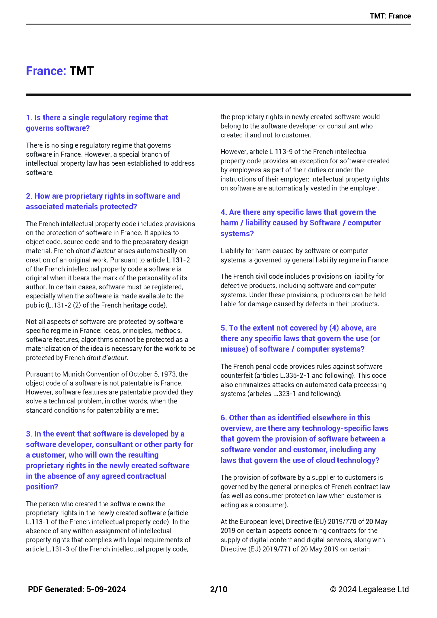 Legal 500 : Country Comparative Guides 2024 – Joffe & Associés Legal 500 : Country Comparative Guides 2024 – Joffe & Associés